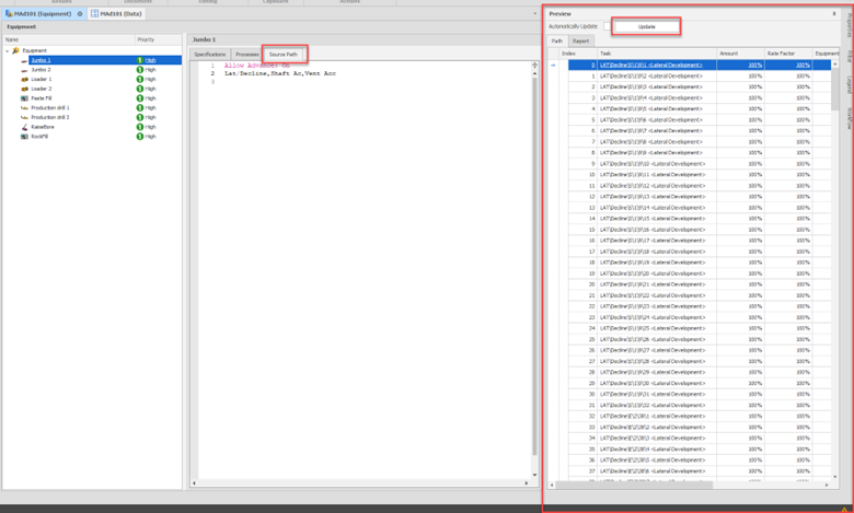 Schedule Manipulation using Equipment source paths – Advance Quick Articles
